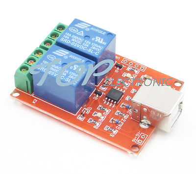 5V USB Relay 2 Channel Programmable Computer Control For Smart Home New ...