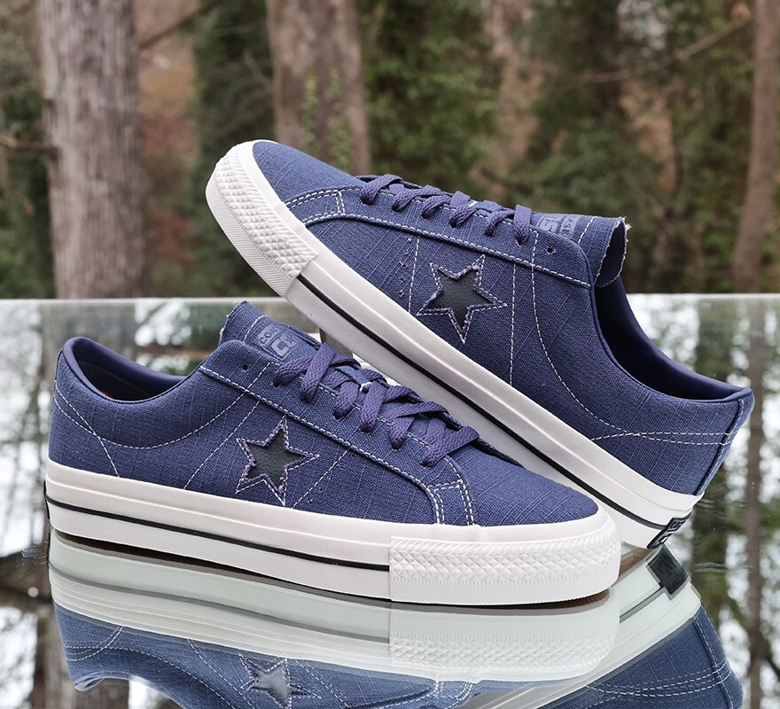 Converse Cons One Star Pro Navy Blue Men’s Size 11 Black White Custom ...
