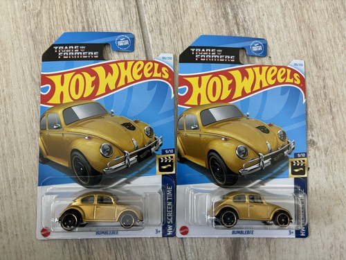 Hot Wheels Bumblebee (Gold) 2024 186/250 Transformers Screen Time Lot ...