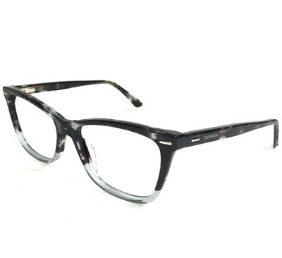 Calvin Klein Eyeglasses Frames CK21501 443 Blue Brown Tortoise Cat Eye ...