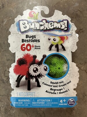 Bunchems Bug Creation Pack Plastic Building Pompoms Craft Puff Balls ...