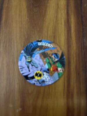 Vntg POG 1993 Batman Robin Descent DC Comics #1 Sky Caps Milk Bottle ...