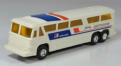 Vintage Friction Powered Greyhound Bus Americruiser 7.25" Plastic Scale ...