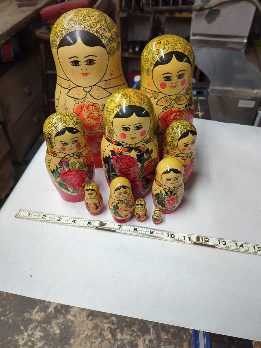 Traditional Russian Stacking Dolls Old Russian Nesting Dolls