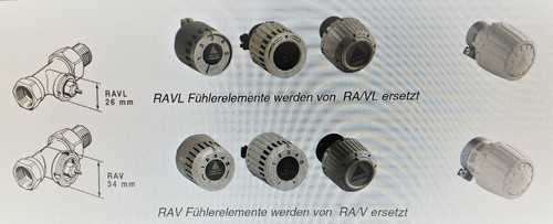 ⭐️ 💯% 🔝 1 x Adapter RAV 34mm Danfoss auf Thermostat M30x1,5mm Fritz ...