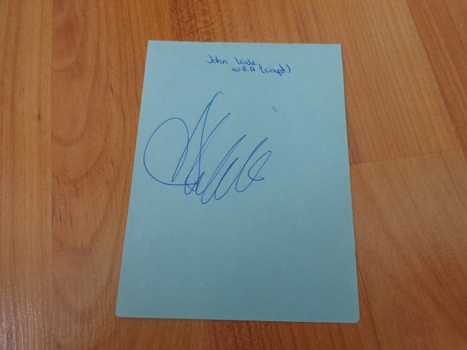 ORIGINAL MULTI SIGNED 1980'S WEST BROM WEST BROMWICH ALBION LEGENDS 3 ...