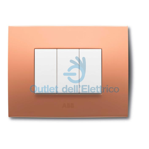 Abb Series Bright Plaque 4 Modules Orange Pastel 2CSK0412CH | eBay UK