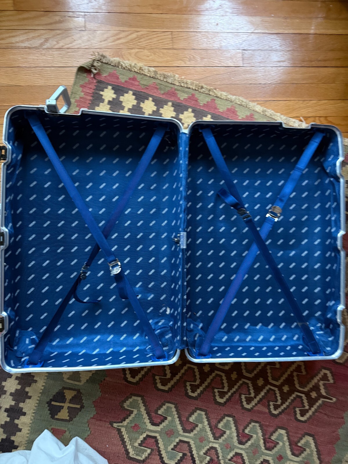 Vintage Rimowa Silver Aluminum Luggage 28” 4 Wheeled Rolling Suitcase ...