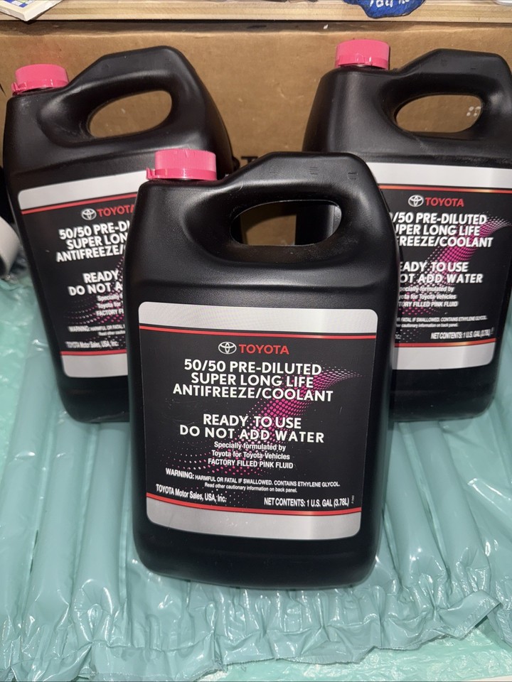Toyota-Lexus Super Long Life Pink Antifreeze Coolant ,OEM New | eBay