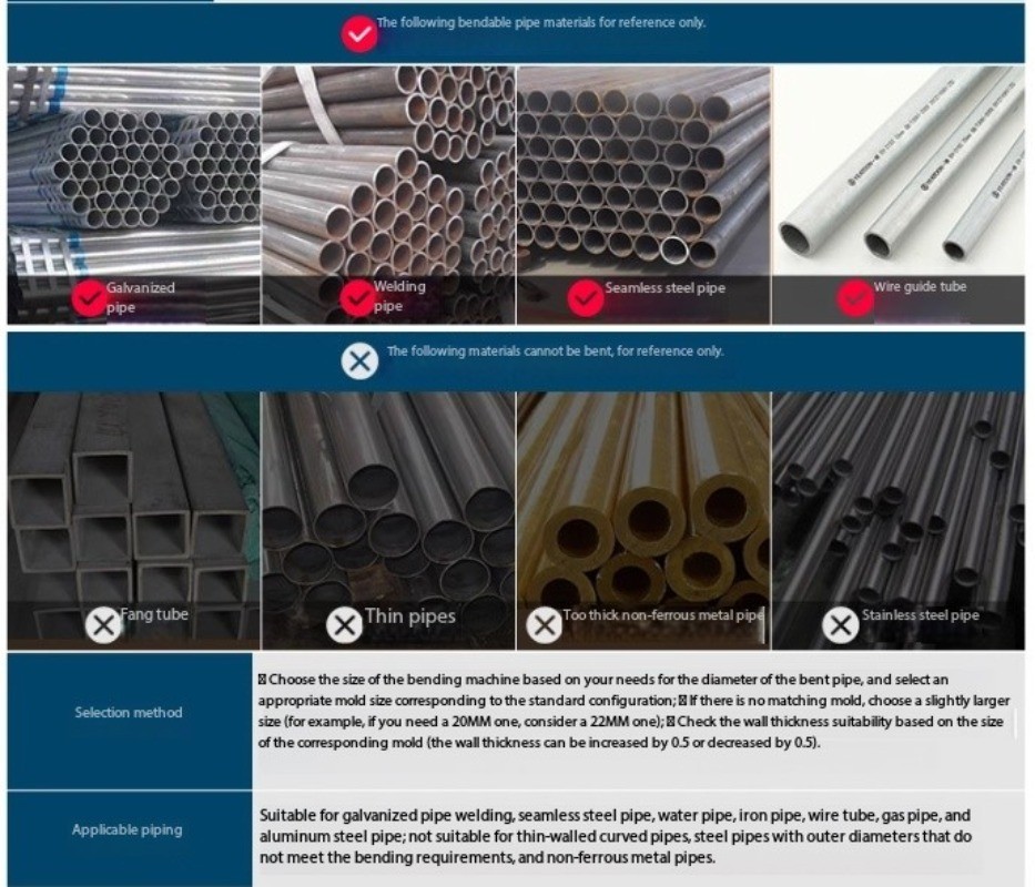 Electric Hydraulic Pipe Bender Heavy Duty Stainless Steel Compact ...