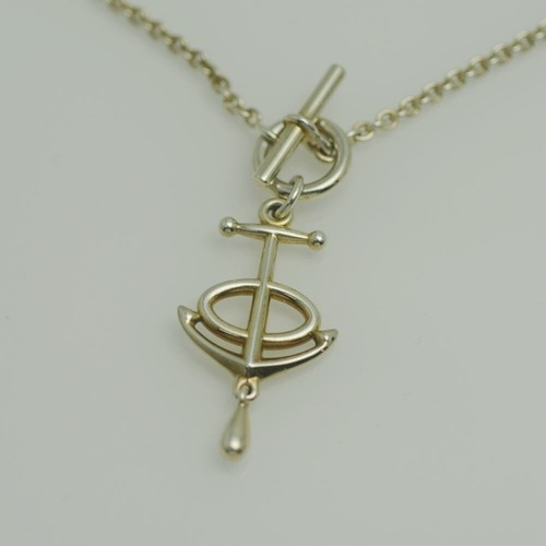 HERMES Box Necklace/Silver 925/Grand Lauge/Chène D'Ankle Anchor Bj1250 ...