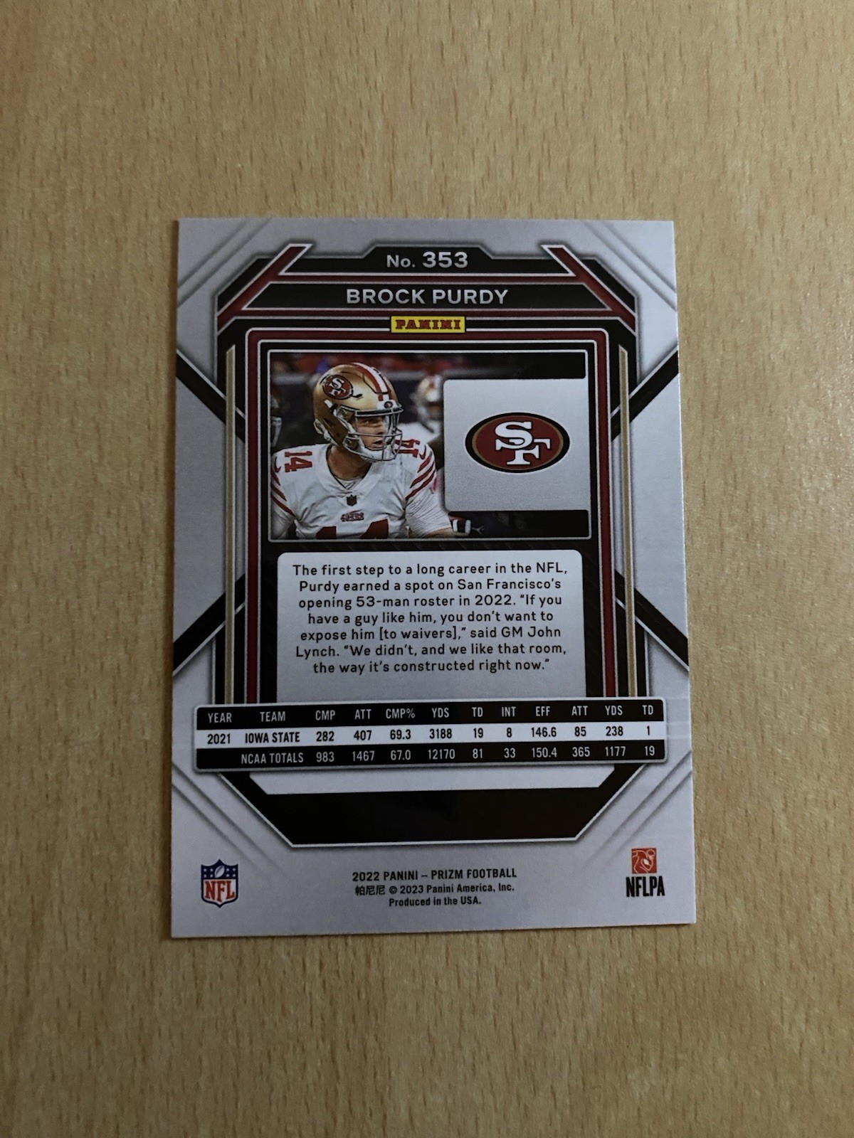 2022 Panini Prizm - Rookies Brock Purdy #353 (RC) online kaufen | eBay.de