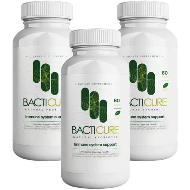 BACTICURE PROBIOTIC NATURAL,8 BILLION CFUs, ULTRA STRENGHT,ULTIMATE ...