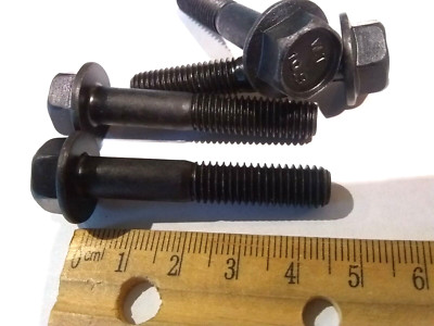 (8) M8-1.25x45 Metric M8x45 Hex Flange Bolts PT Gr 10.9 Europa Asia ...