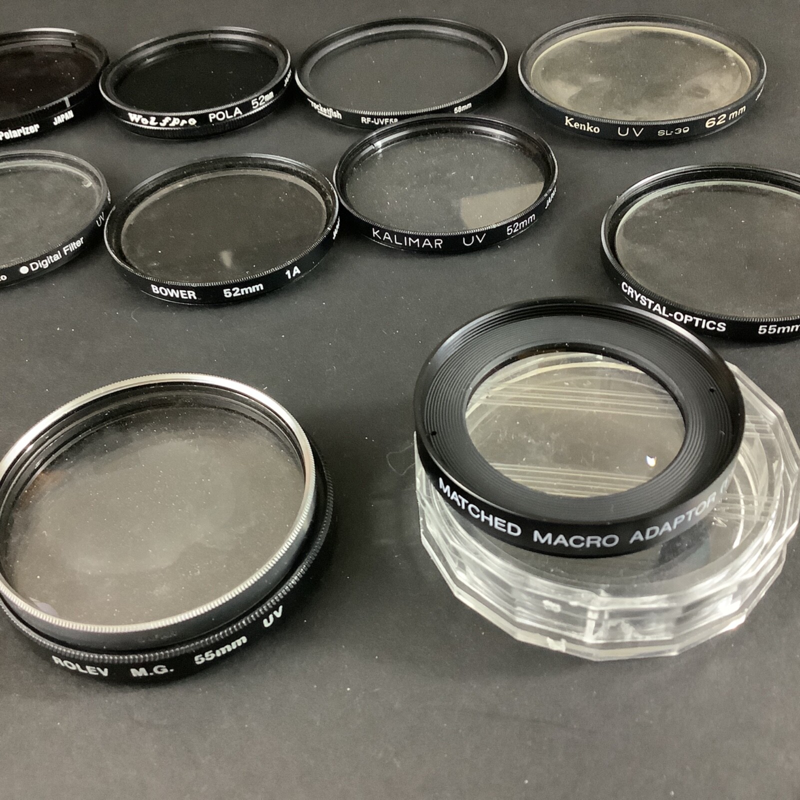 Vtg Lot of CAMERA FILTERS Quantaray Hoya Vivitar Calumet Kenko Wolfpro ...
