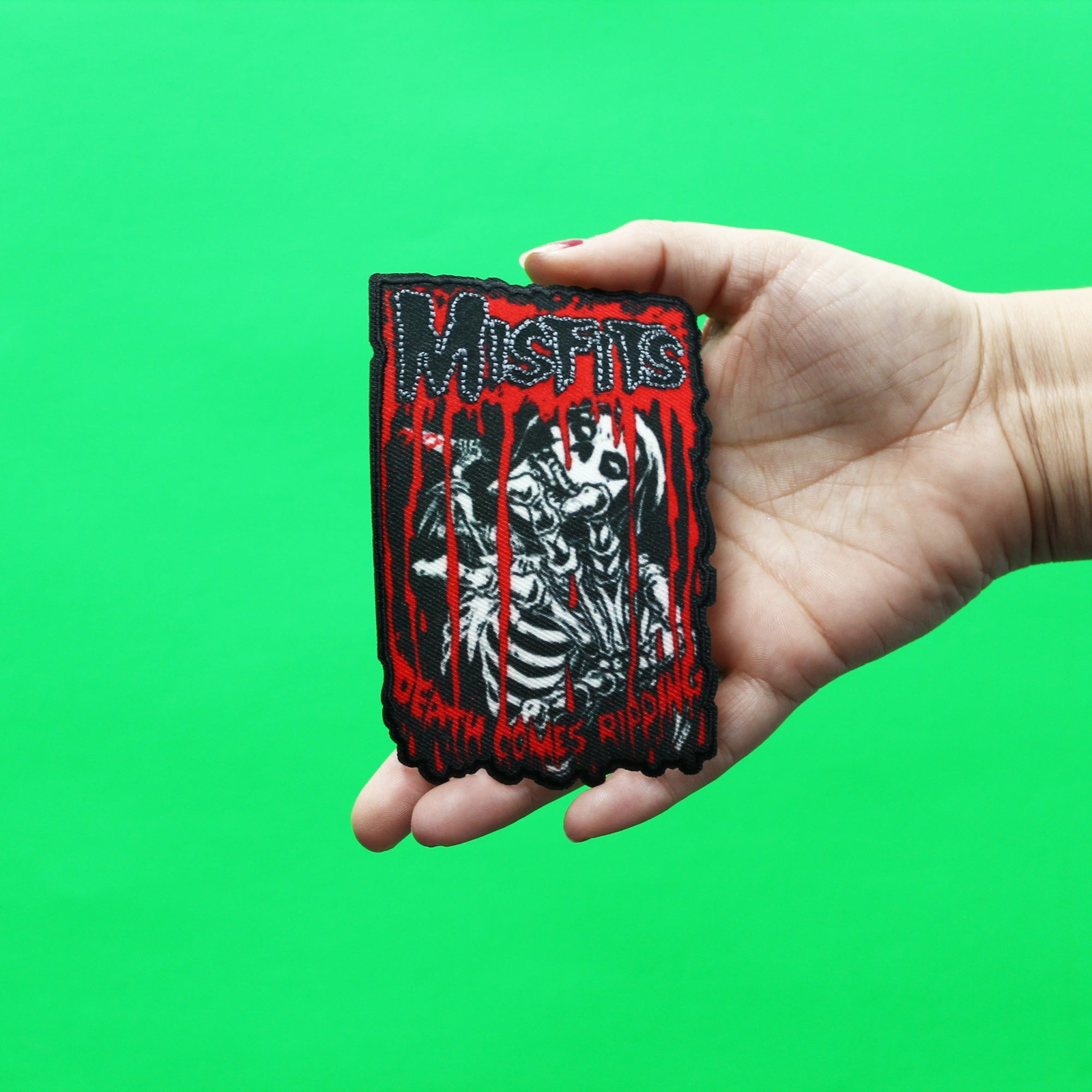 Misfits Patch Death Comes Ripping Sublimated Embroidery Iron On ...