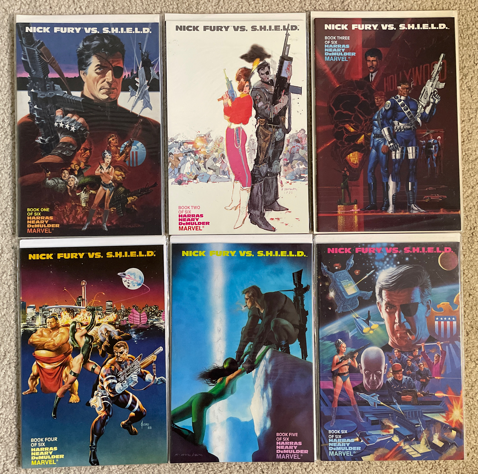 Nick Fury vs. S.H.I.E.L.D. #1-6 Complete Series Set 1988 Marvel ...