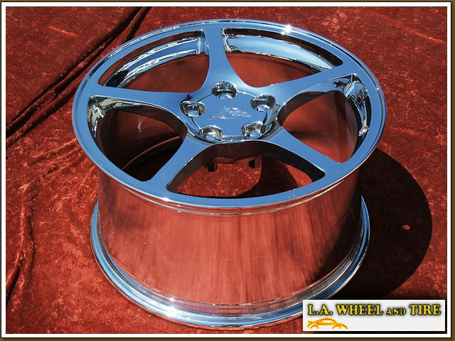 SET OF 4 CHROME 17" 18" CHEVROLET CORVETTE C5 OEM FACTORY WHEELS RIMS ...
