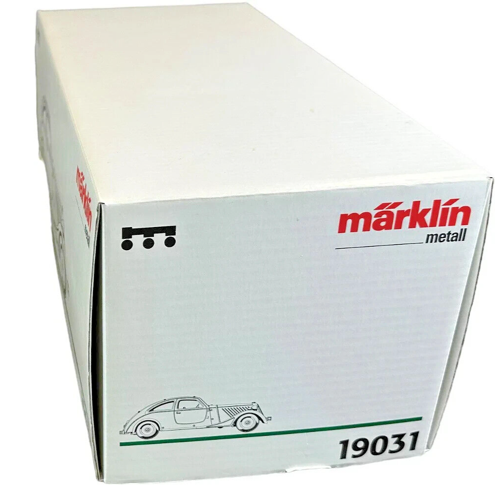 MARKLIN WINDUP #19031 METAL CLOCK WORK & HEADLIGHTS AUTOBAN COUPE w/BOX ...