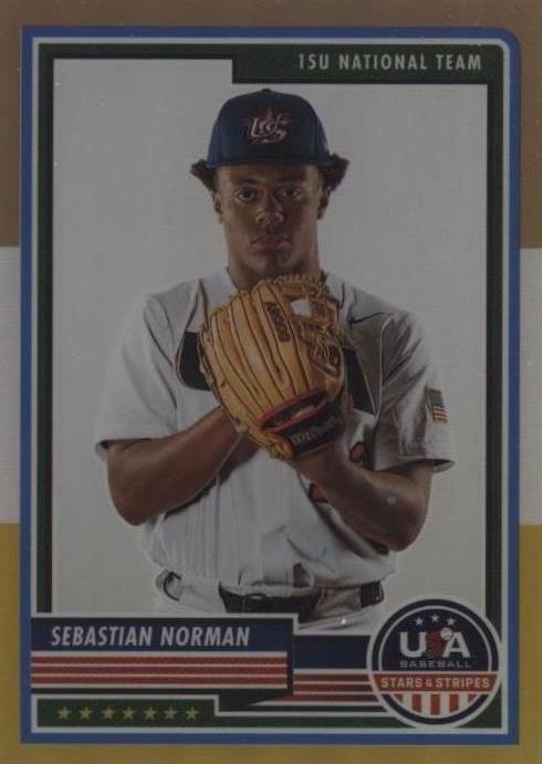 2023 Panini USA Baseball Stars & Stripes - Sebastian Norman #36 Bronze ...