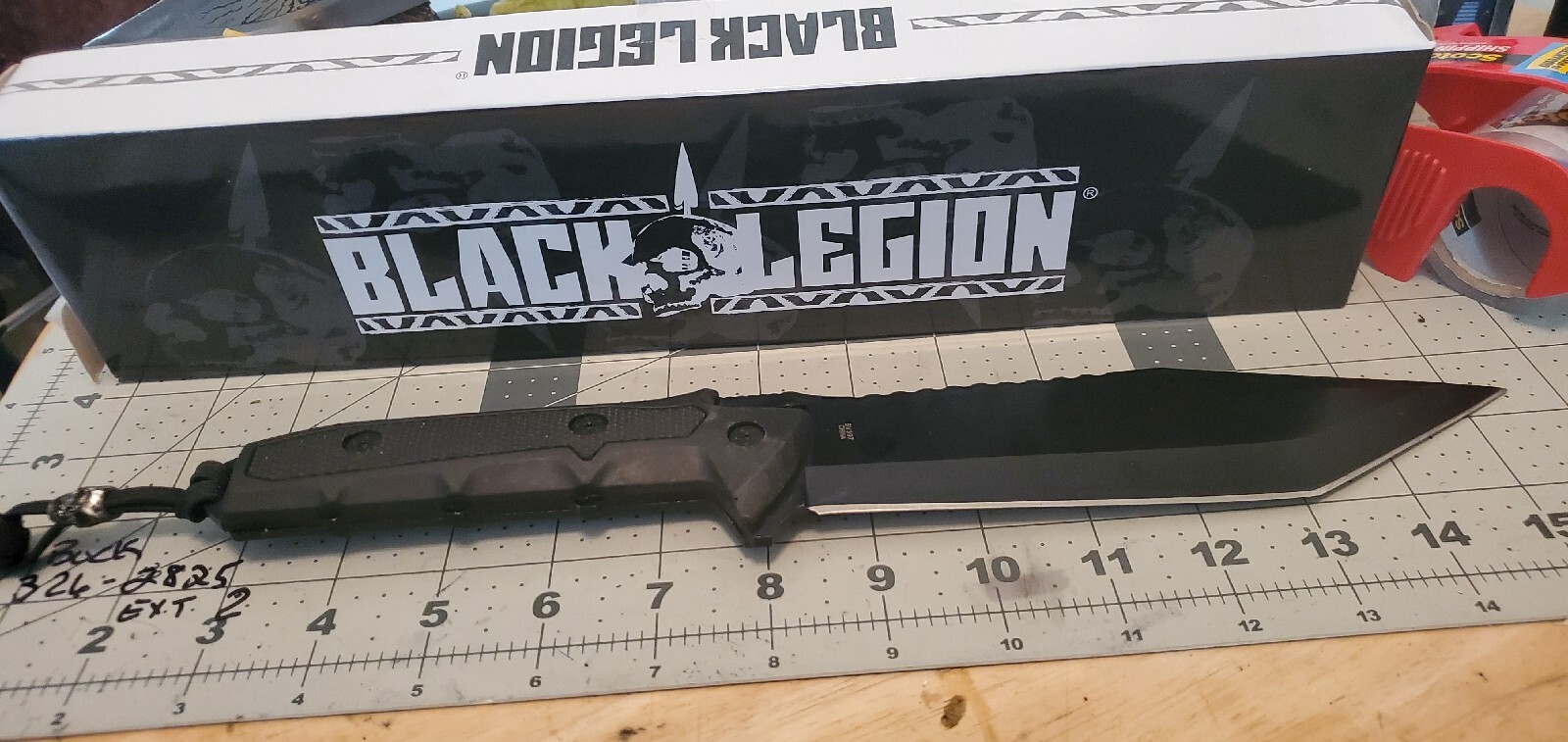 Black legion knife. Never used. Box but no sheath. Original edge. | eBay