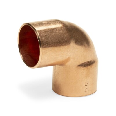 Copper Pipe Fittings 90 Degree Elbow 1/2" Inch - Lot of 25 | eBay