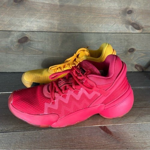 Adidas don issue 2 kid youth size 6 shoes yellow red basketball crayola ...