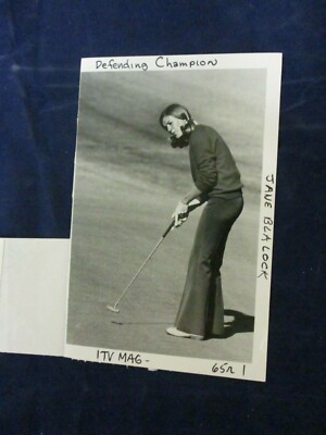 1976 LPGA Jane Blalock Colgate Triple Crown ABC Sports Glossy Press ...