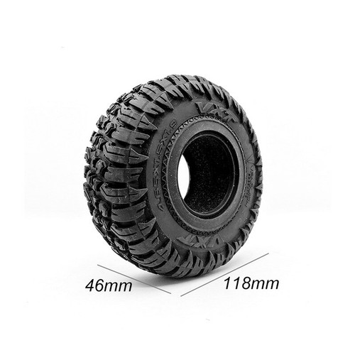 1.9" 118mm Rc Rock Crawler Rubber Tires Tyre 1/10 For TRX4 SCX10 90046 ...