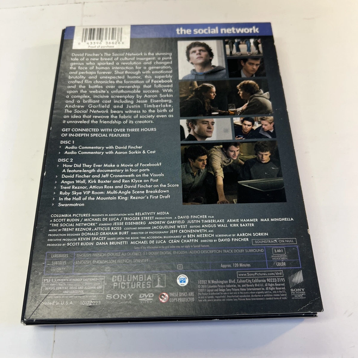 The Social Network Dvd Cover English