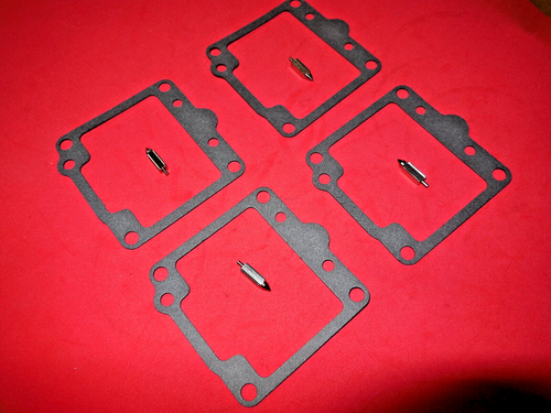 4 Carb kits GS550 GS850 GS1000 GS1100 GS1150 bowl gaskets float needles ...