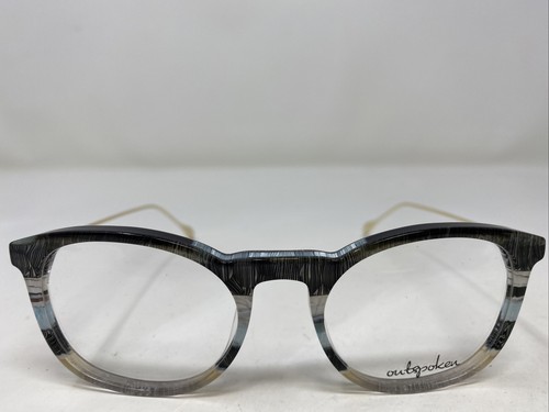 Outspoken OA2108 2 48-19-140 Black/Beige/Gold Full Rim Eyeglasses Frame ...