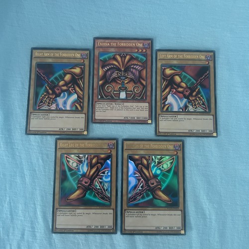 YuGiOh - Exodia The Forbidden One Complete Set - 1st YGLD-ENA17-21 ...