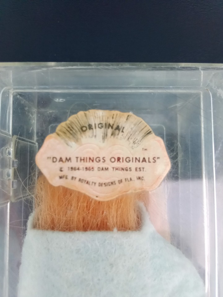 Rare Vintage 5" Dam Things Waitress ? Troll Doll with Original Plastic ...