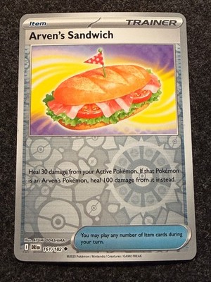 Arven's Sandwich Uncommon SV10: Destined Rivals 161/182 Reverse Holo NM ...