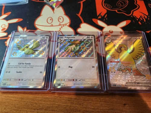 Pokemon Paldean Fates Pidgey Evolution Line | eBay UK