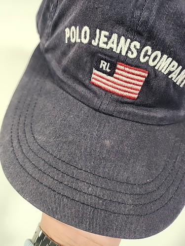 Polo Jeans Company 90's Embroidery Cap Old Vintage Ralph Lauren Navy | eBay