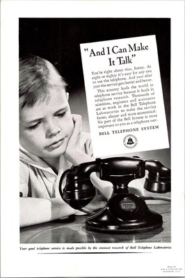 1938 Bell Telephone System Vintage Print Ad Telecommunications Ephemera ...