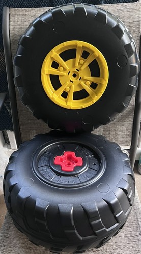 Peg Perego John Deere Gator XUV Ride On Replacement Rear Wheels 2 Pack ...