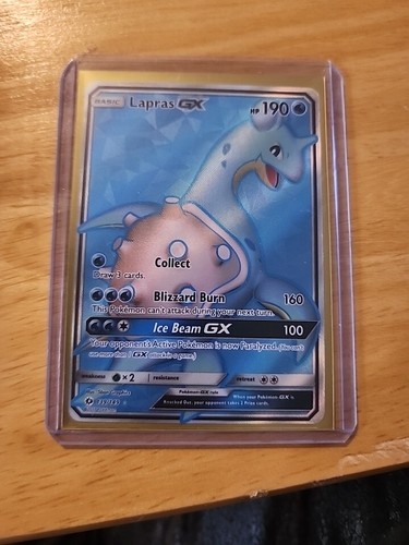 Lapras GX Full Art Rare - 139/149 Sun & Moon Base Set - Pokemon TCG ...