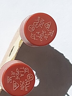 2x Fusible 382 rond 3.15A T1A 250v Temporisé cylindrique fuse t 1A lot ...