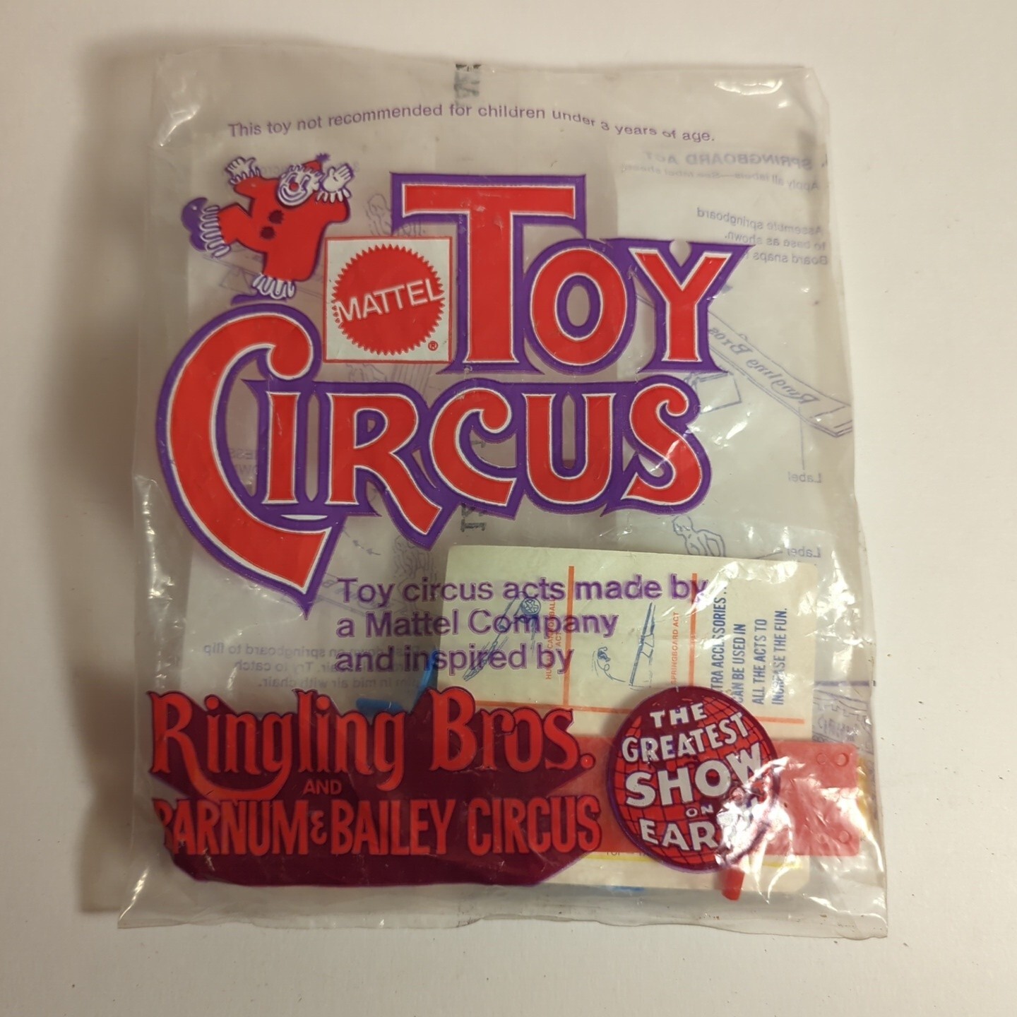 Lot of 9 Mattel Toy Circus Ringling Bros Barnum Bailey Toys New Sealed ...