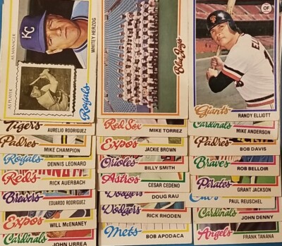 1978 Topps Baseball Card Lot Of 24 - Vg-Ex Condition No Dubs - Cedeno ...
