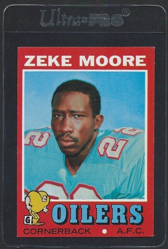 1971 Topps #43 ZEKE MOORE Houston Oilers NM | eBay