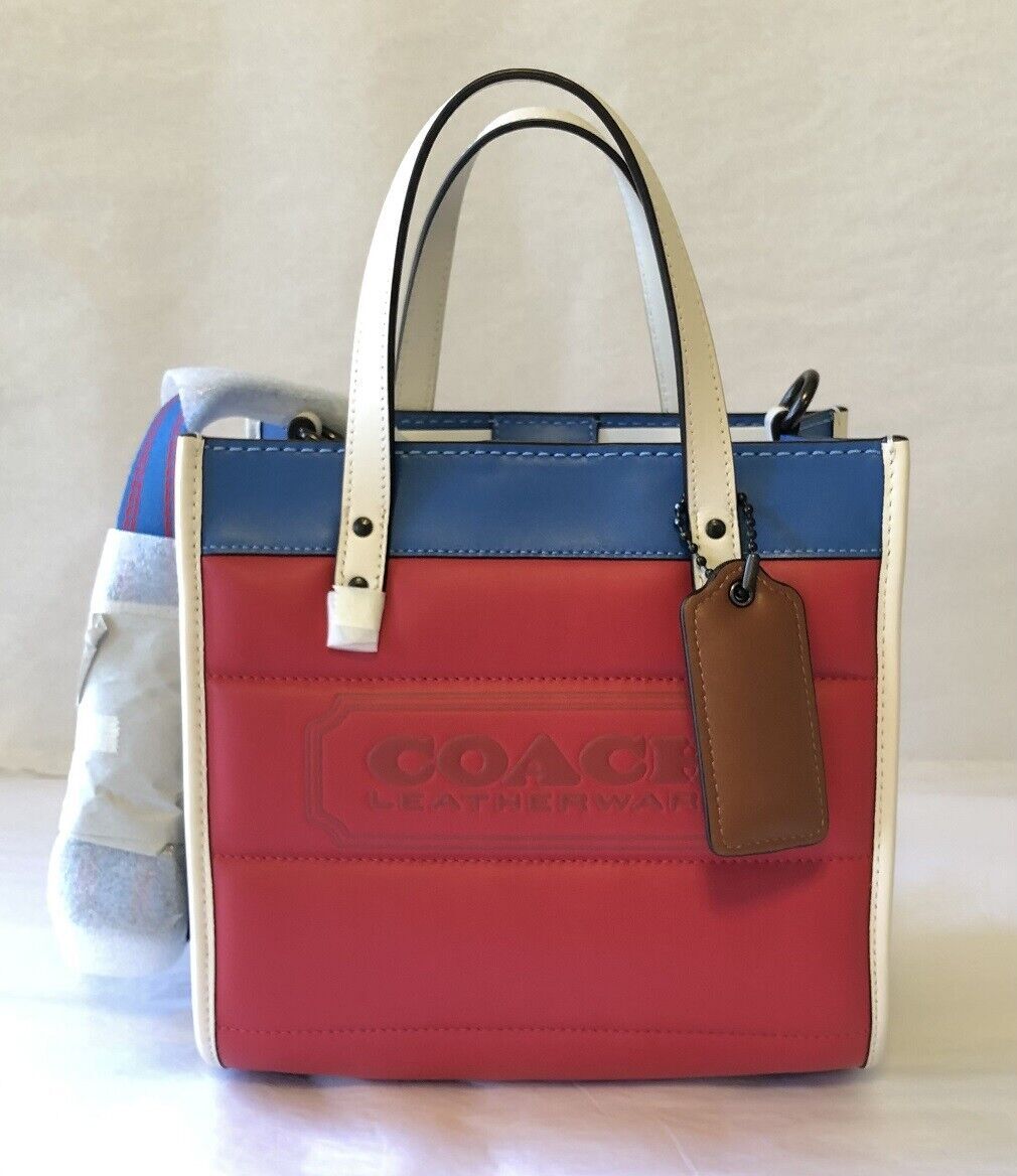 COACH Quilted Colorblock Candy Apple Logo Field 22 T… - Gem