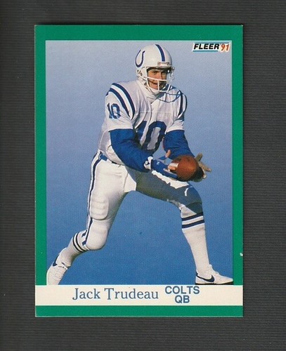 1991 Fleer Jack Trudeau #86 Indianapolis Colts | eBay