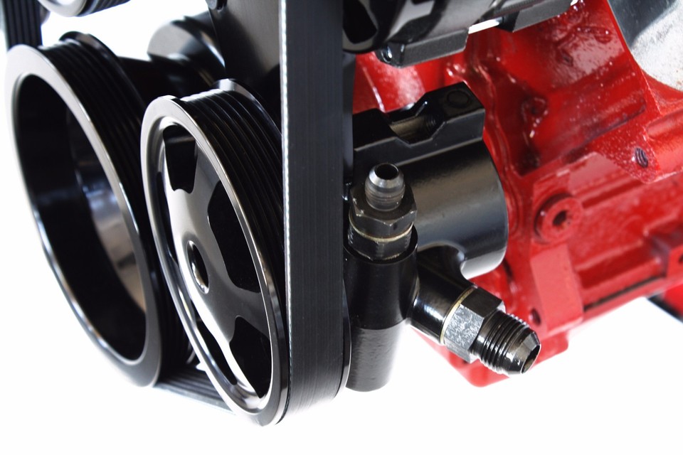 Black LS Serpentine Pulley Drive Kit Bracket LS1 LS2 LS6 Alternator ...