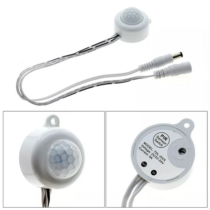 New Human Body PIR Sensor Detector USB 6V-24V Switch Controller Motion ...