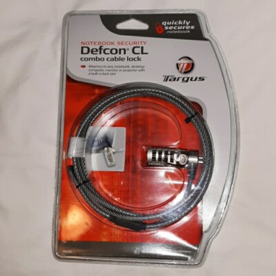 Targus DEFCON CL Laptop Notebook Computer Security Combination CABLE ...