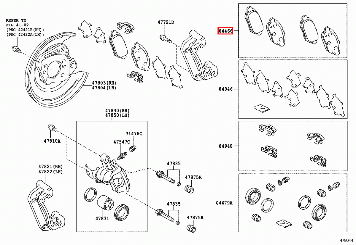 Genuine Corolla Auris ZRE151 Corolla Rumion NZE151 1.6 1.5 Rear Disc ...